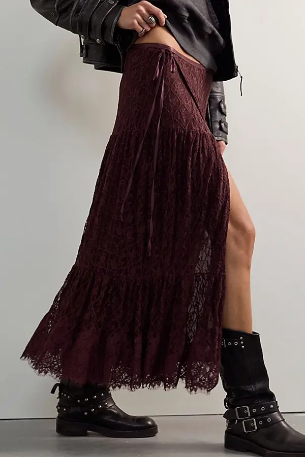INTIMATELY That's A Wrap Maxi Slip Skirt - Brownstone