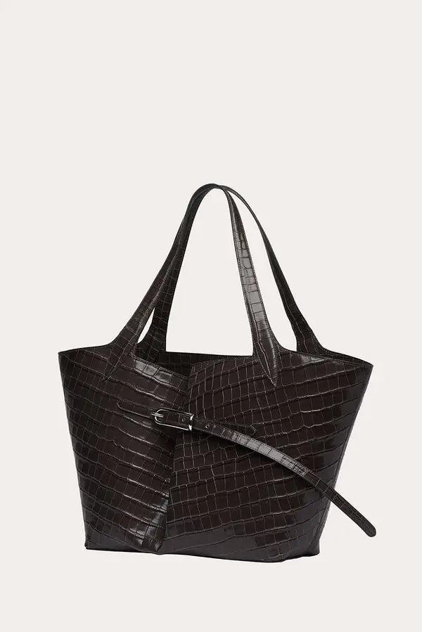 LIFFNER Croc Effect Tote Bag