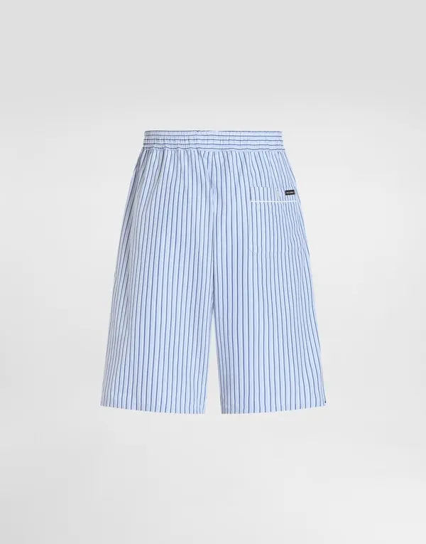 Dolce & Gabbana Striped Poplin Bermuda Shorts