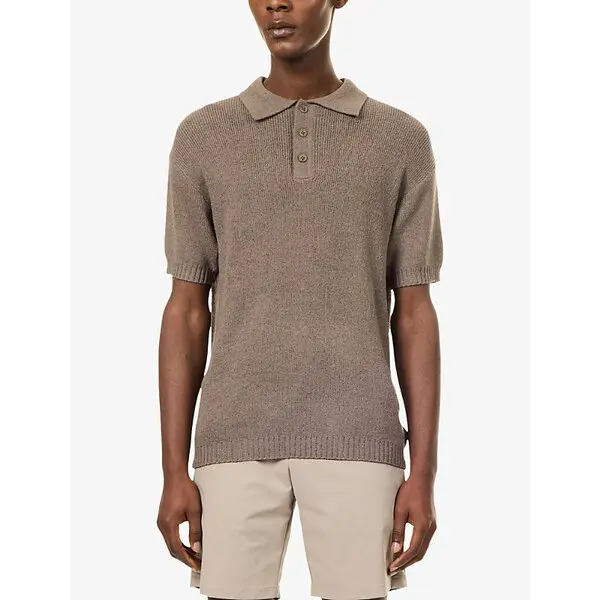 RAITH Sorelle Short-sleeve Knitted Polo Top