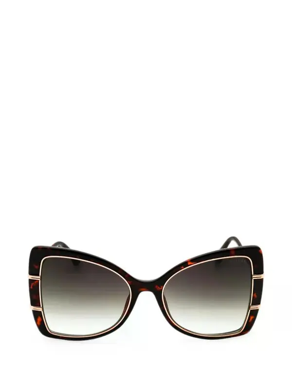 Guess Tortoiseshell-effect Cat-eye Sunglasses - Brown