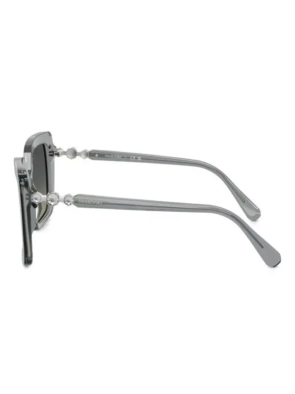 SWAROVSKI Square-frame Crystal-embellished Sunglasses