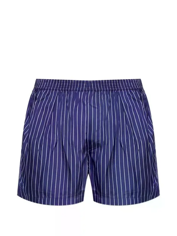 TOM FORD Pinstripe-print Silk Boxer Shorts
