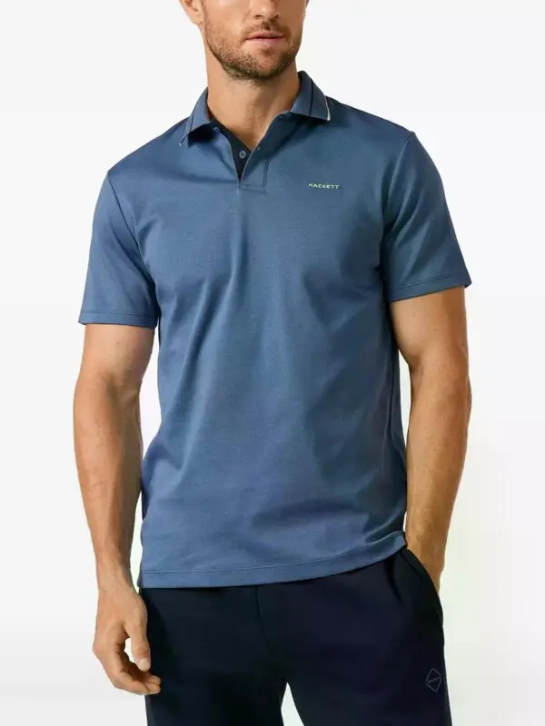 HACKETT LONDON Tipping-detail Polo Shirt