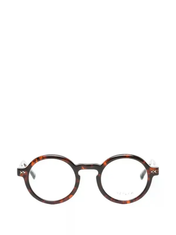 Matsuda Tortoiseshell-effect Round-frame Glasses