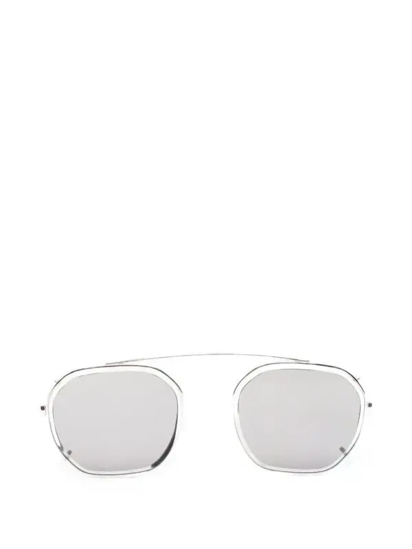 KAME MANNEN Geometric Frame Clip-on Sunglasses