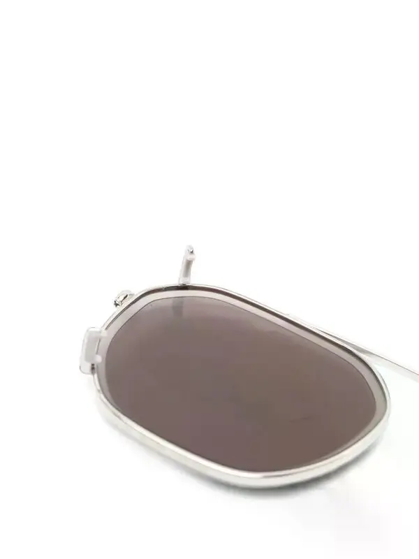 KAME MANNEN Geometric Frame Clip-on Sunglasses
