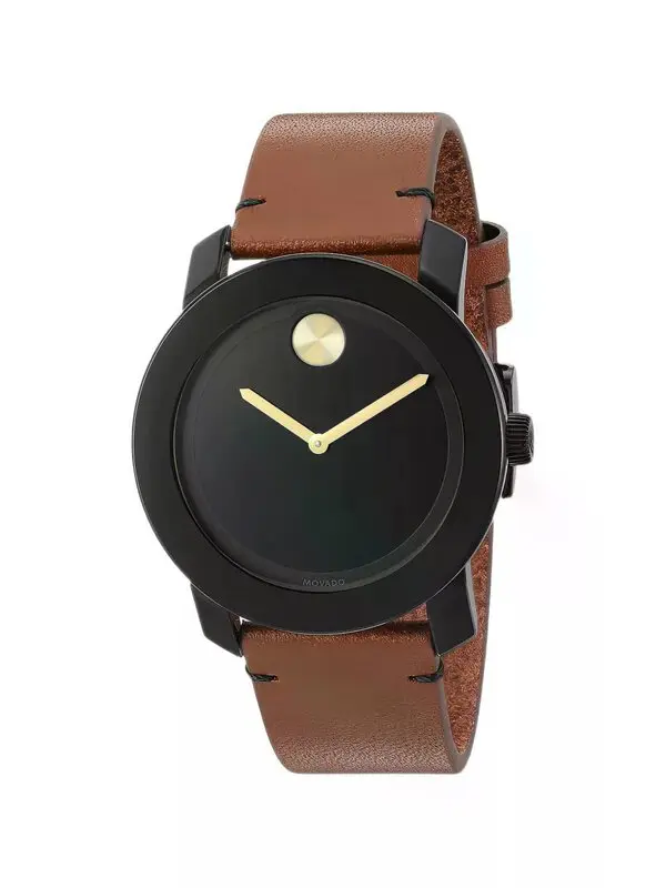 Movado Logo-detail 42mm Watch - Black