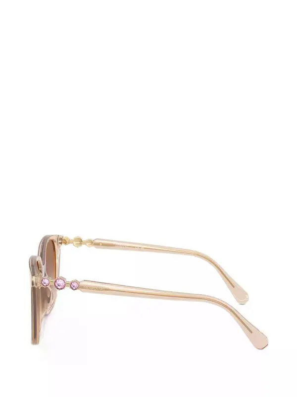 SWAROVSKI Square-frame Crystal-embellishmed Sunglasses