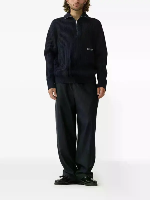NEW AMSTERDAM SURF ASSOCIATION Ribbed Knit Quarter-zip Sweater