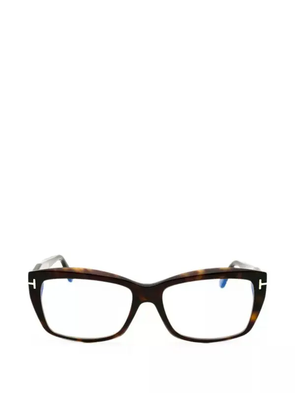 TOM FORD Tortoiseshell-effect Rectangle-frame Glasses