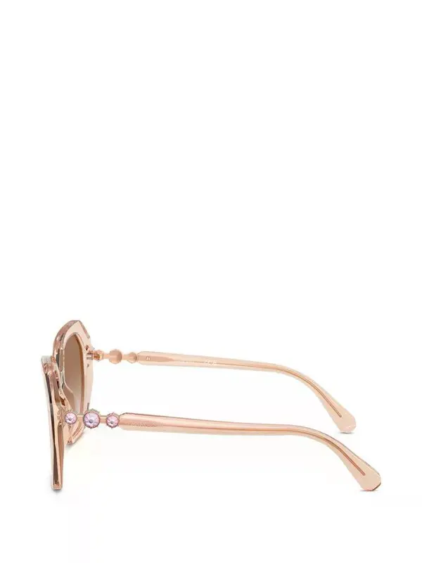 SWAROVSKI Geometric-frame Crystal-embellished Sunglasses