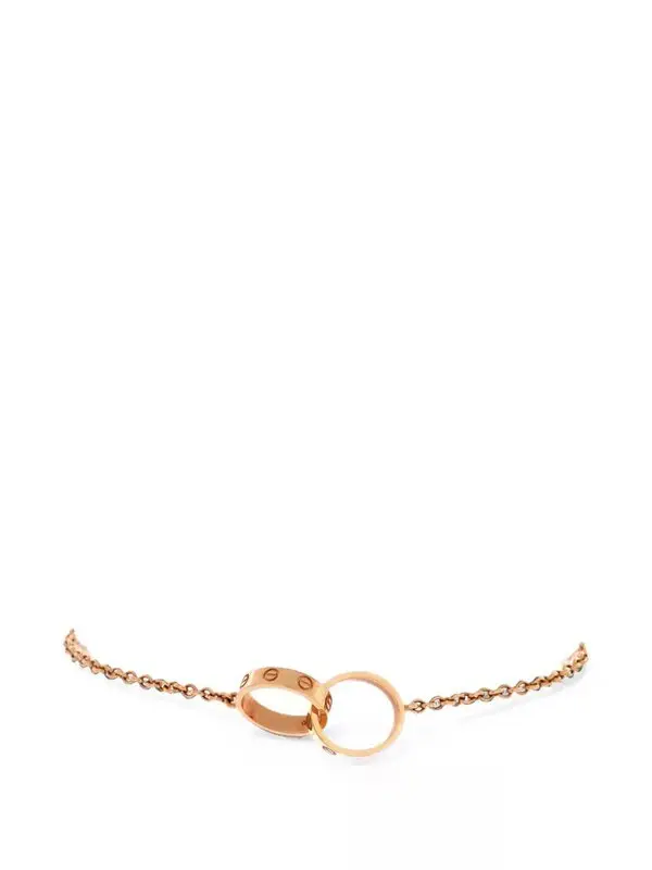 Cartier Love Interlocking 18k Rose Gold Bracelet