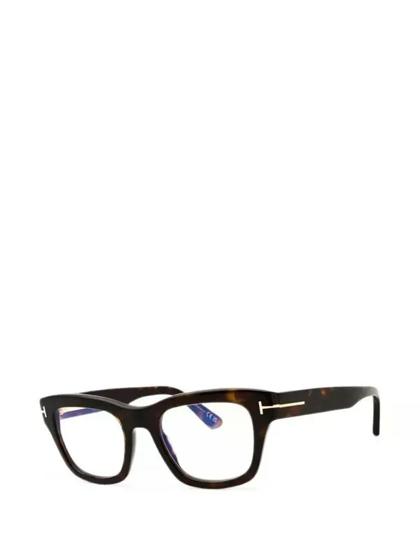 TOM FORD Tortoiseshell-effect Rectangle-frame Glasses