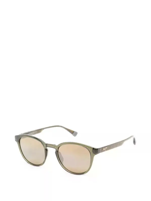 Maui Jim Hiehie Round Frame Sunglasses - Green