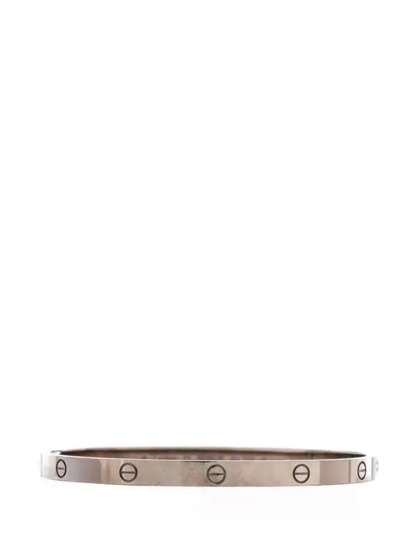 Cartier Love 18k White Gold Medium Bracelet - Silver