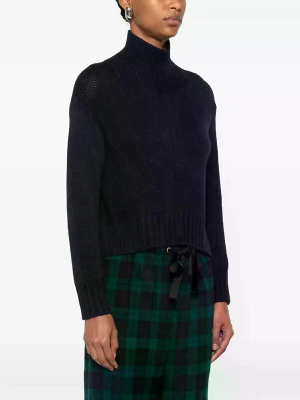 FORTE_FORTE Ribbed High-neck Sweater