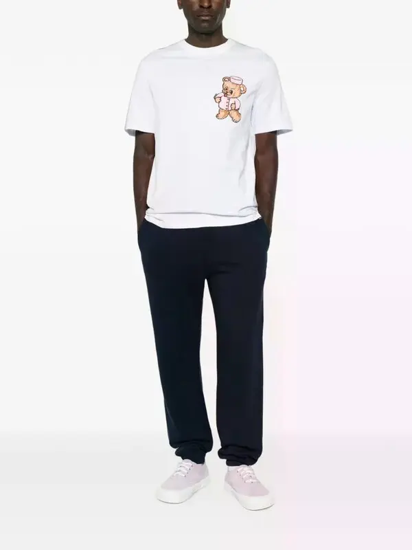 MSGM Teddy Bear-embroidery T-shirt