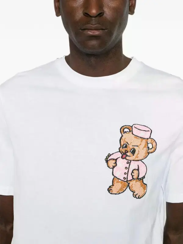 MSGM Teddy Bear-embroidery T-shirt