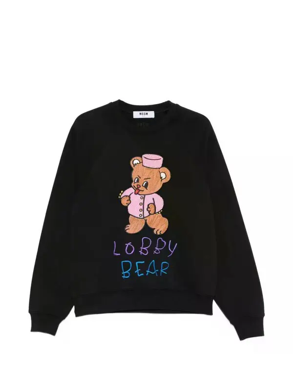 MSGM Lobby Bear Crew Neck Sweatshirt