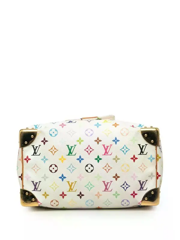 LOUIS VUITTON Monogram Multicolore Speedy 30 Boston Bag - White