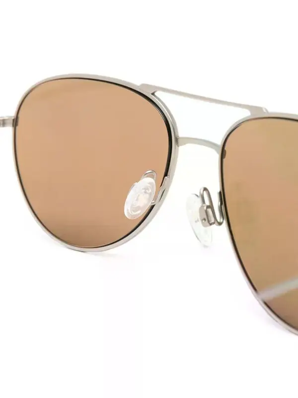 Maui Jim Walaka Aviator Sunglasses - Silver