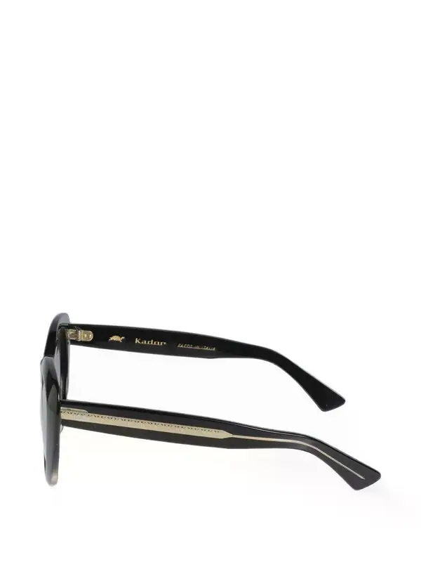 Kàdor Sophia Round-frame Sunglasses - Black