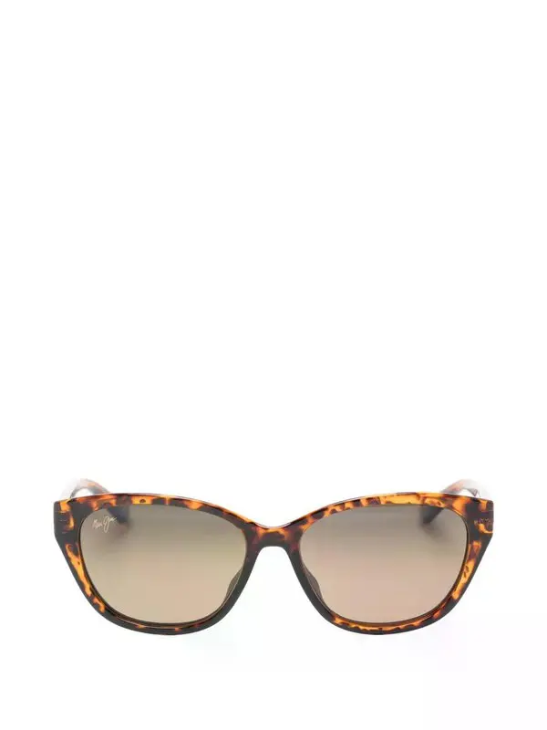 Maui Jim Cat-eye Sunglasses With Tortoiseshell Effect - Brown
