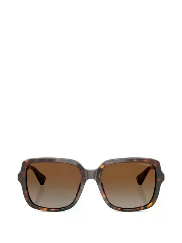 RALPH EYEWEAR Tortoiseshell-effect Square-frame Sunglasses