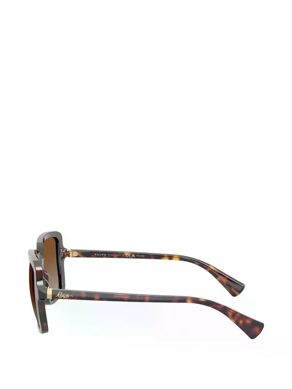 RALPH EYEWEAR Tortoiseshell-effect Square-frame Sunglasses