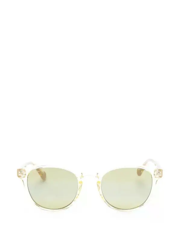 Maui Jim Hiehie Round Frame Sunglasses - Yellow