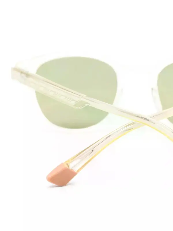 Maui Jim Hiehie Round Frame Sunglasses - Yellow