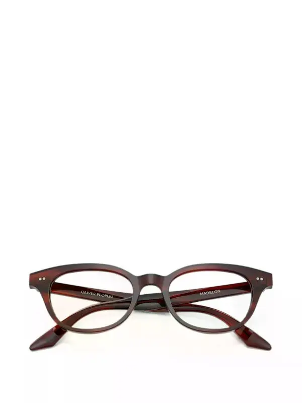 Oliver Spencer Madelon Round Frame Glasses - Brown