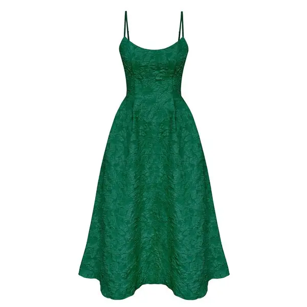 POST MERIDIEM Jacquard Bustier Corset Dress