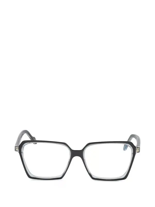 Kàdor Jodie V Geometric Frame Eyeglasses - Black
