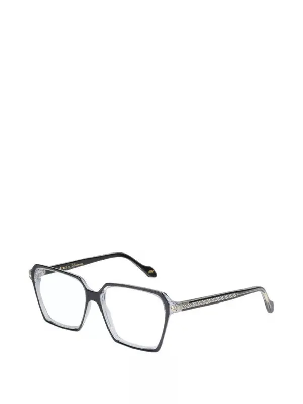 Kàdor Jodie V Geometric Frame Eyeglasses - Black