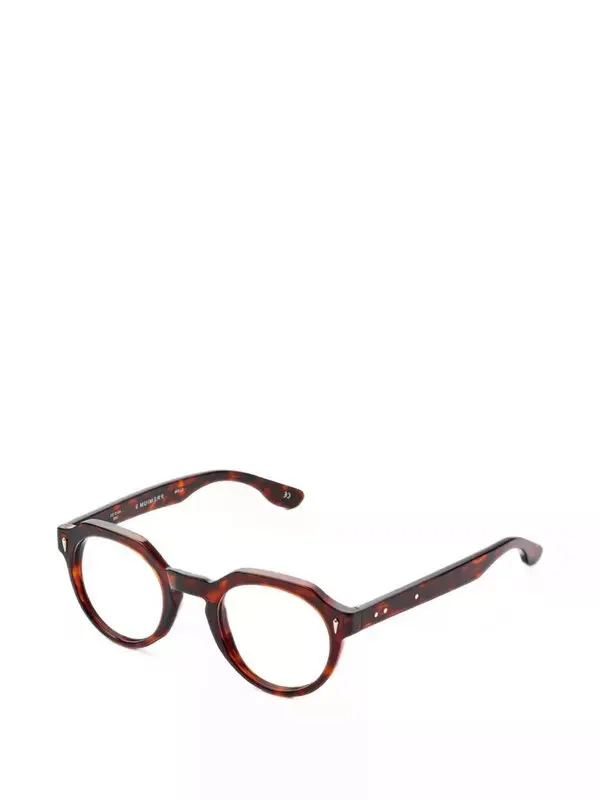 Kàdor Geometric Frame Eyeglasses - Brown