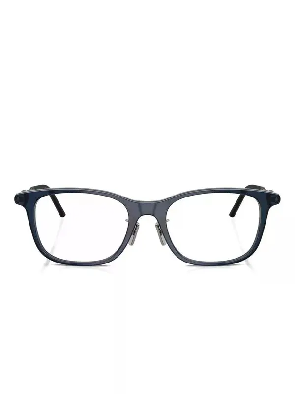 Moncler Metal Rectangle-frame Glasses