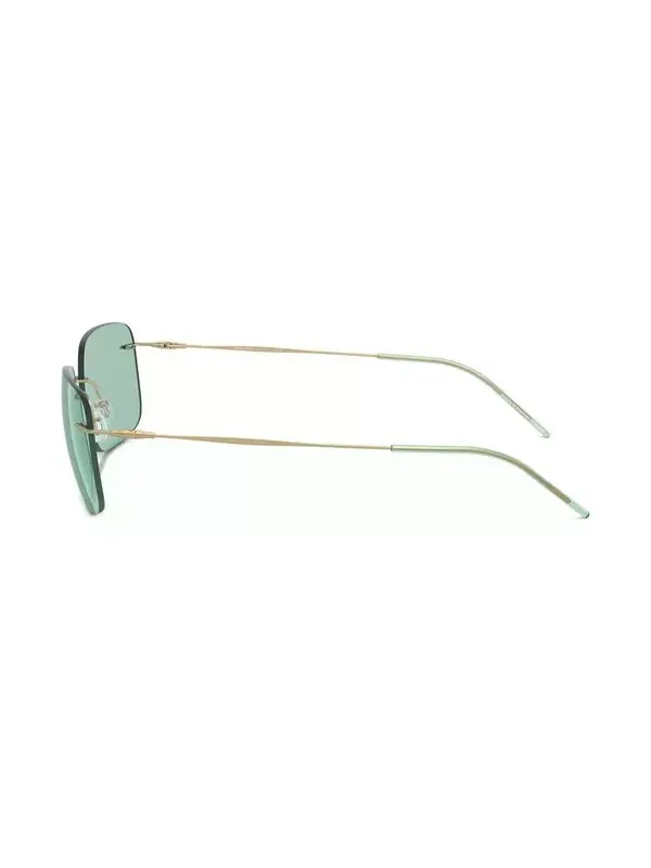Giorgio Armani Rectangle-frame Rimless Sunglasses