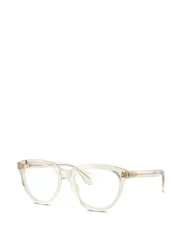 Moncler Round Frame Glasses - Neutrals