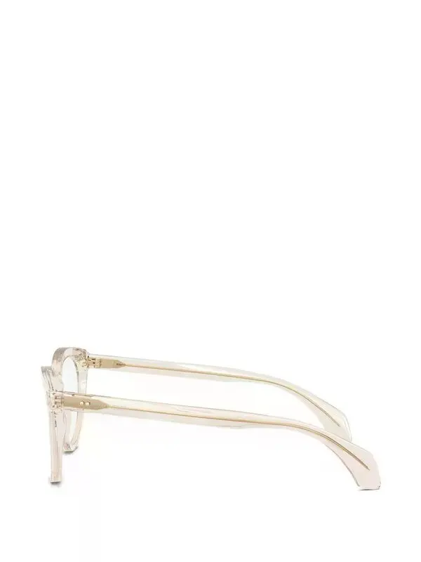 Moncler Round Frame Glasses - Neutrals