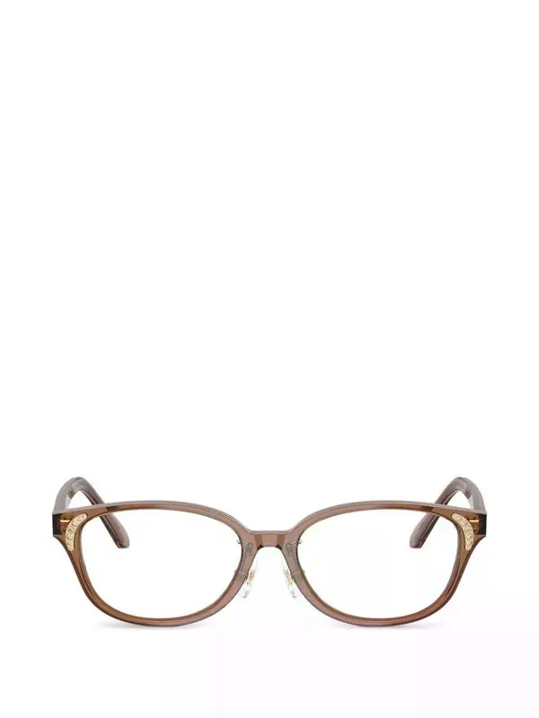 SWAROVSKI Crystal-embellished Geometric-frame Glasses