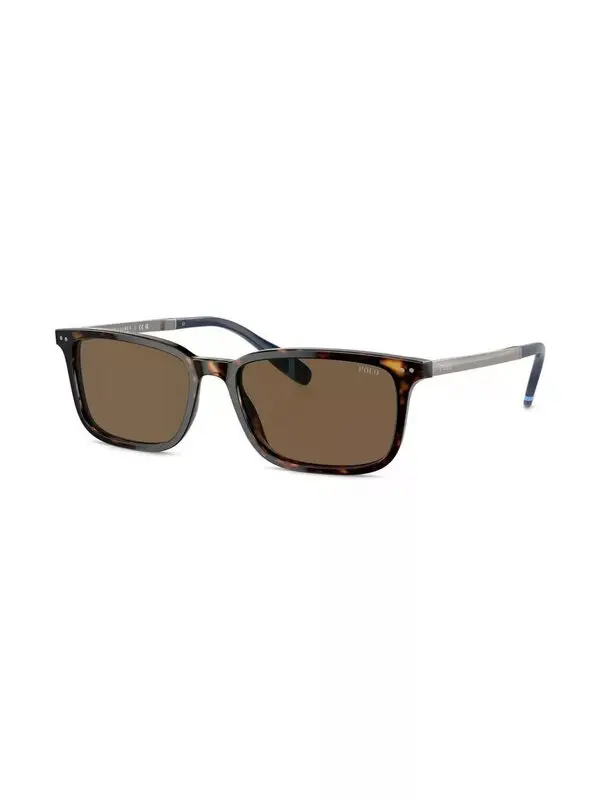 Polo Ralph Lauren Ph4212 Rectangle-frame Sunglasses - Brown