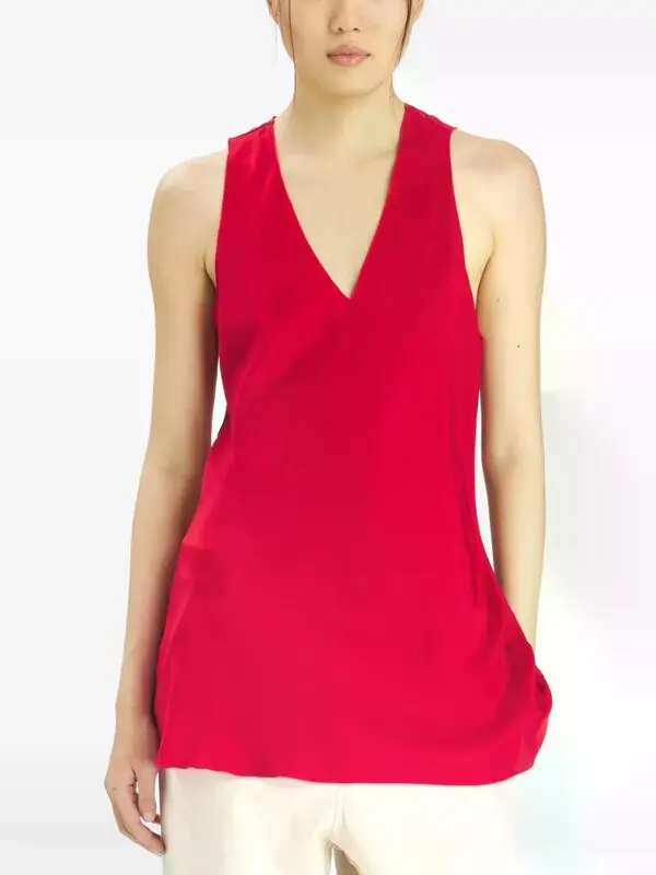 Barena Venezia Mietta V-neck Top - Red