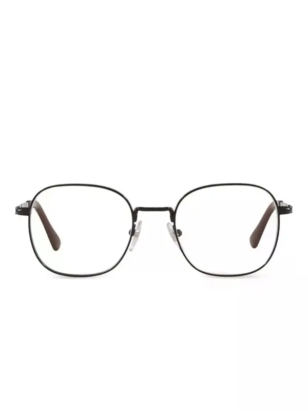 Persol Full Rim Square Frame Eyeglasses - Black