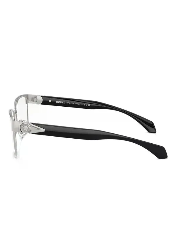 Versace Medusa-plaque Rectangle-frame Glasses