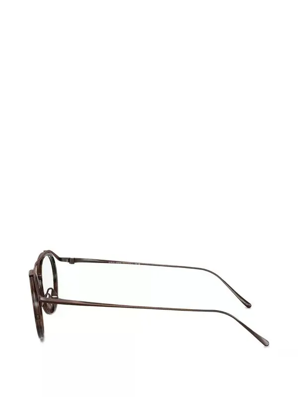 Giorgio Armani Double-bridge Round Glasses