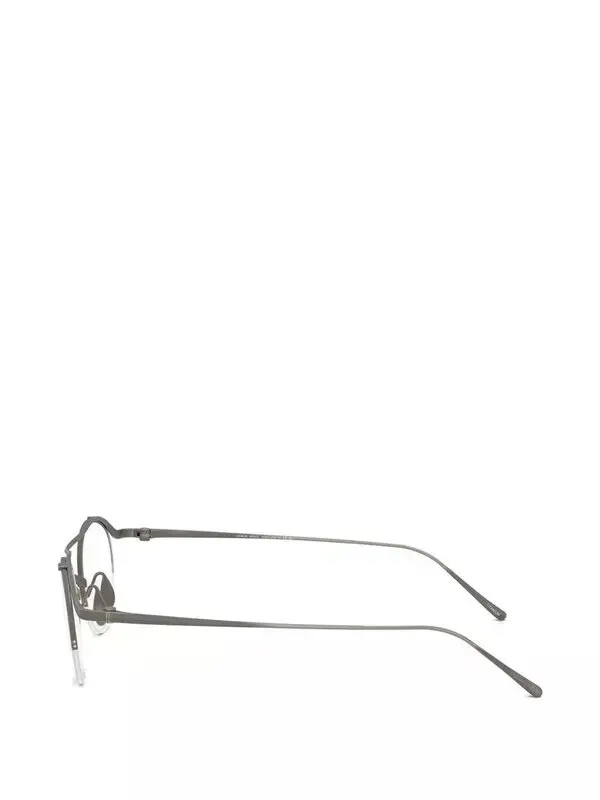 Giorgio Armani Double-bridge Round Glasses
