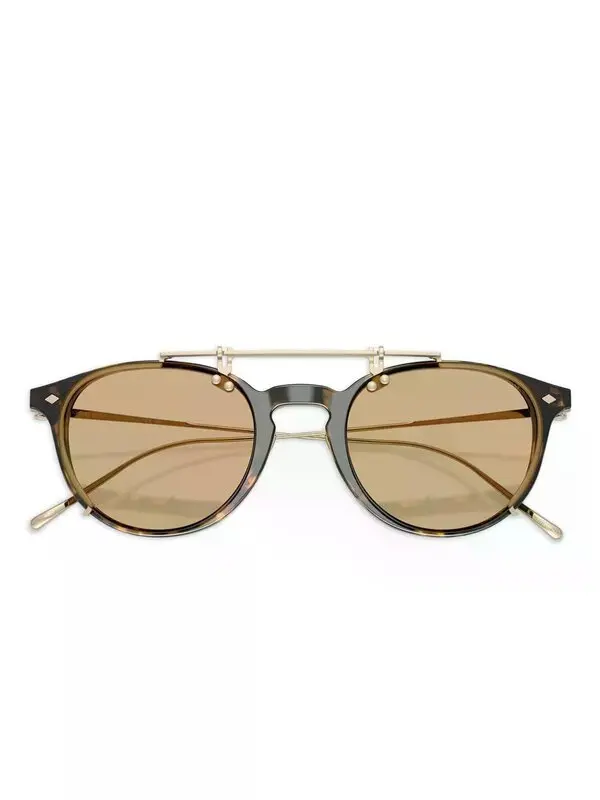 Giorgio Armani Clip-on Round Glasses