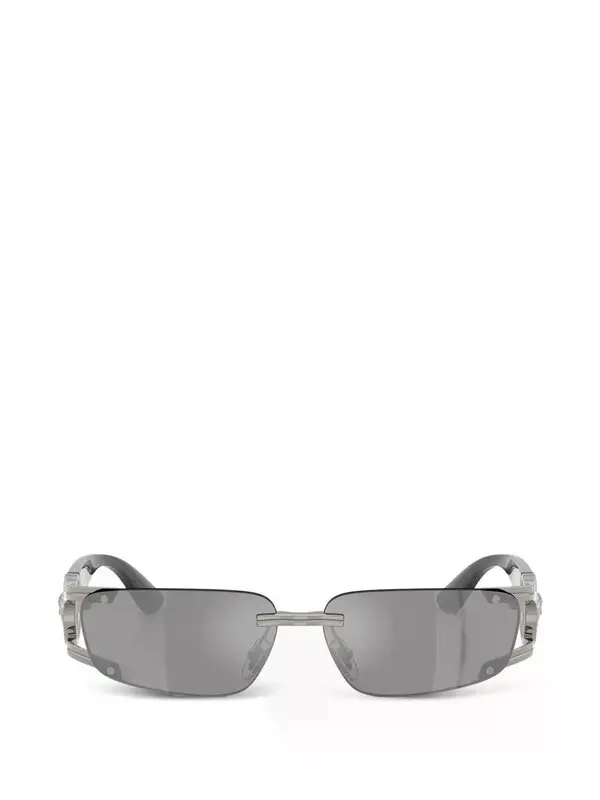 Versace Medusa Plaque Rectangle-frame Sunglasses